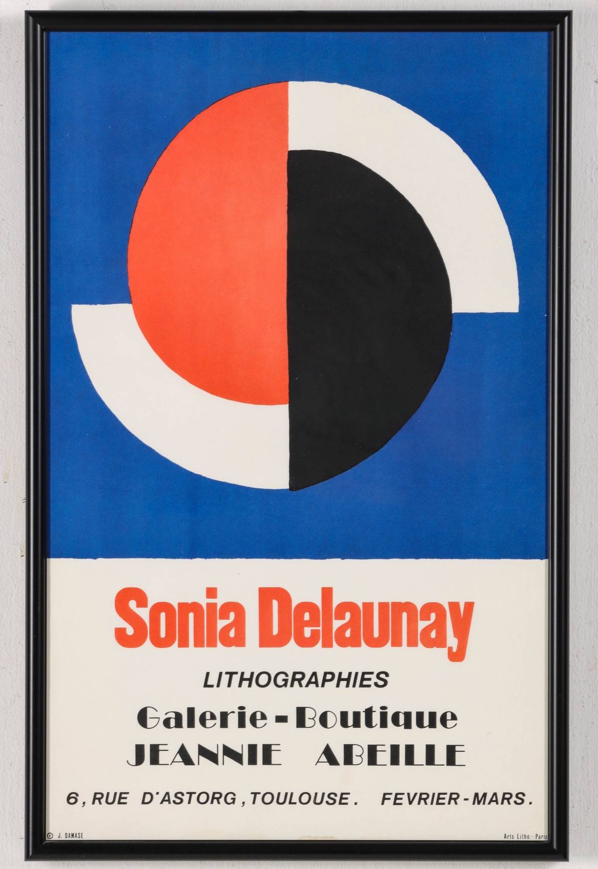 #44: SONIA DELAUNAY LITHOGRAPHS EXHIBITION POSTER 1974